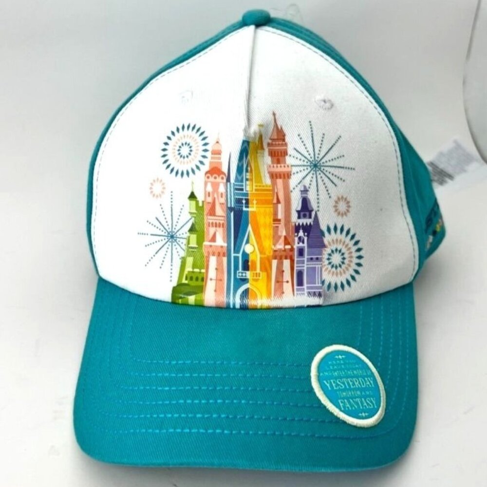 Disneyland Castles Baseball Cap Walt Disney Aqua Blue… - Gem